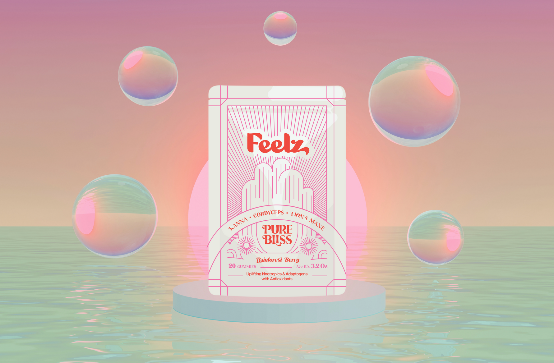 Kanna Gummies with Adaptogens & Nootropics | Feelz™